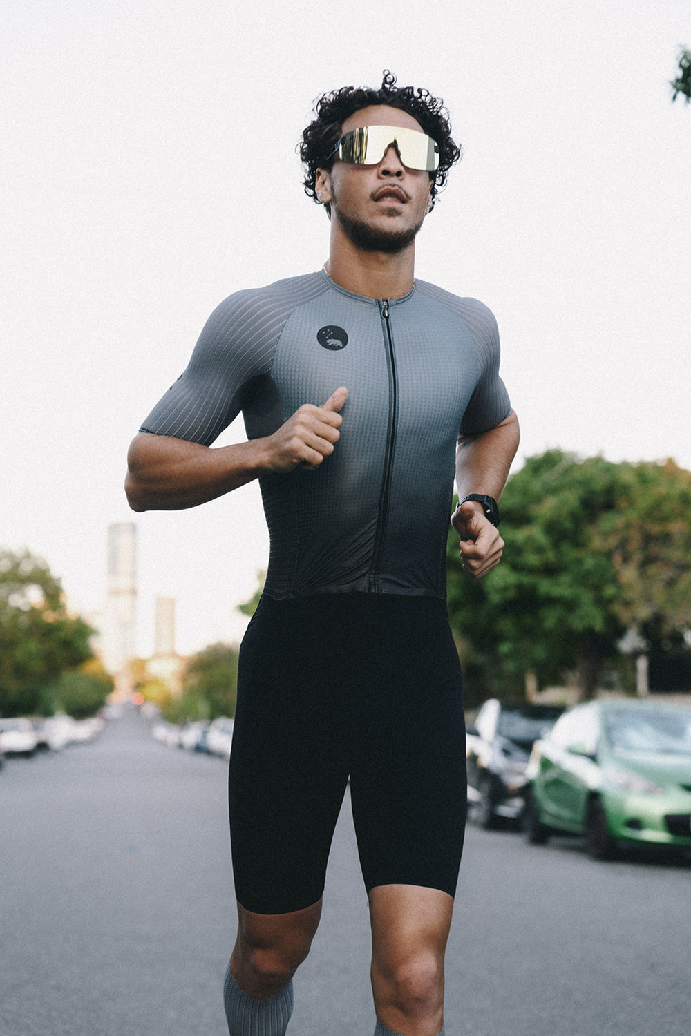 Men's CdA Aero Tri Suit - Gunmetal Gray