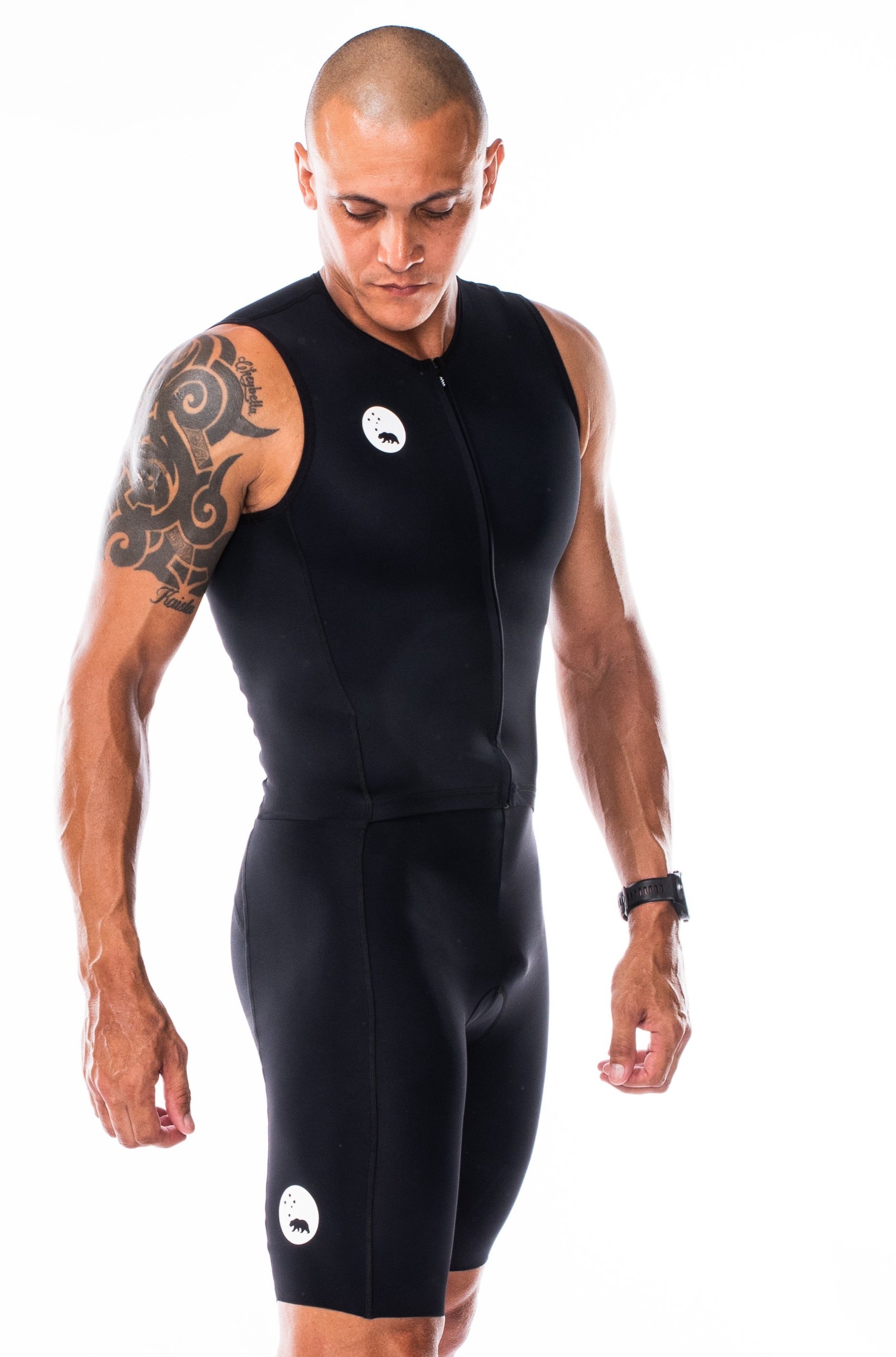 men's velocity sleeveless tri suit - black – WYN republic